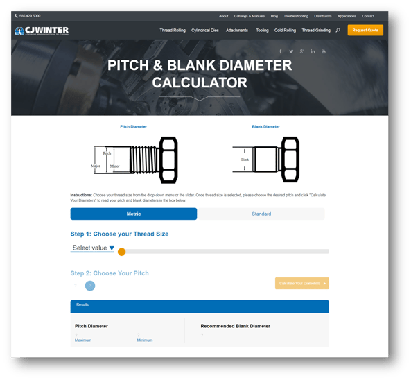 PITCH DIAMETER, MAJOR DIAMETER, BLANK DIAMETER - WHAT ARE THEY? - CJWinter
